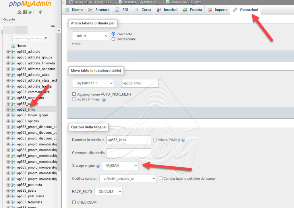 WP - Come e perchè Convertire MyISAM a InnoDB - MySql - BlogRaffo.net