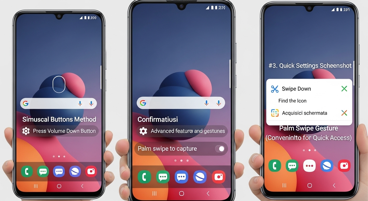 Come fare uno screenshot su Samsung Galaxy A56: cattura lo schermo in ...